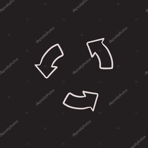 Replay Button Sketch Icon Stock Vector By ©visualgeneration 125354730