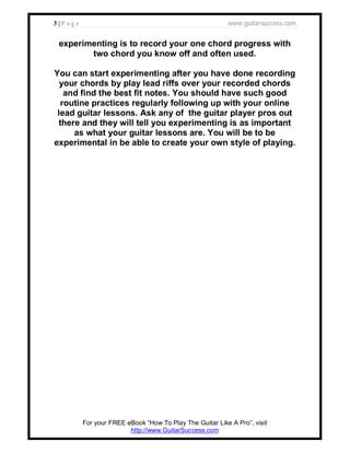 Learn Lead Guitar Online Pdf