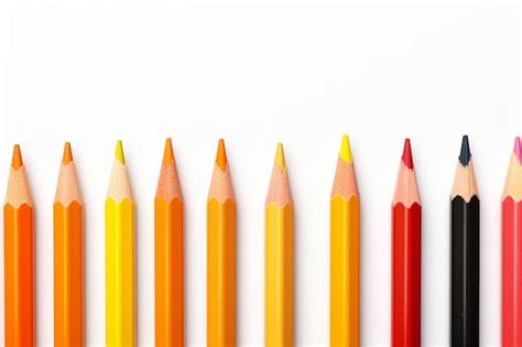premium ai image pencils isolated generative ai