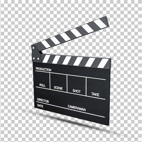 Claquete Para Arquivo Psd De Filme Fundo Transparente PSD Premium