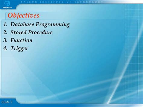 stored procedure function and trigger ppt download