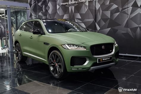 Jaguar F Pace Green Wrap Wrapstyle
