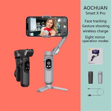 AOCHUAN Smart X Pro Axis Foldable Handheld Gimbal Anti Shake Vlog