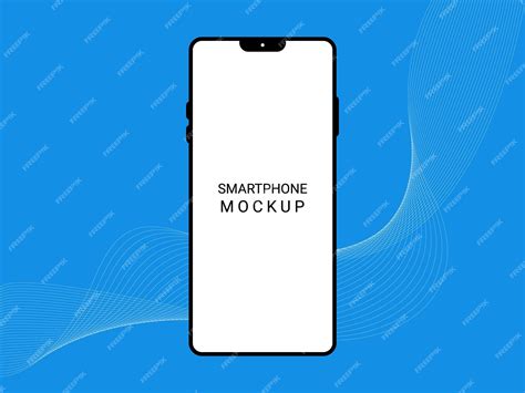 Premium Vector Mobile Phone Screen Mockup Template Smartphone Mockup Isolated On White Background