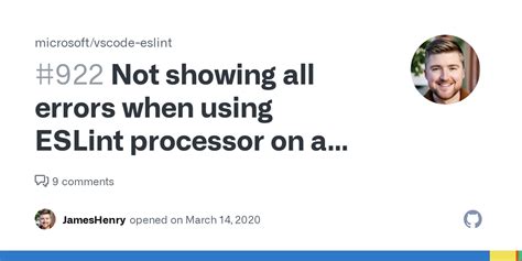 Not Showing All Errors When Using Eslint Processor On A File Issue