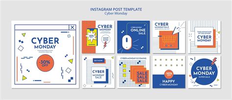 평면 디자인 사이버 월요일 템플릿 무료 Psd 파일