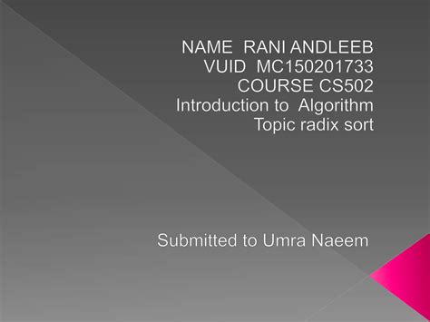 Radix Sort Pptx Computing Technology And Computing