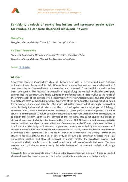 Sensitivity Analysis Of Controlling Indices And Structural Optimization