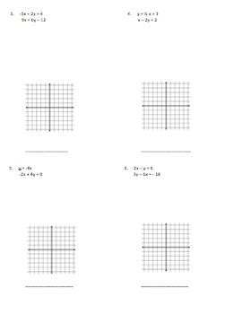 Solving Systems Of Equations By Graphing Notes By Miss Zahn S Algebra Arena