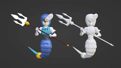 Splashwoman Megaman 9 3d Model By Summerforce