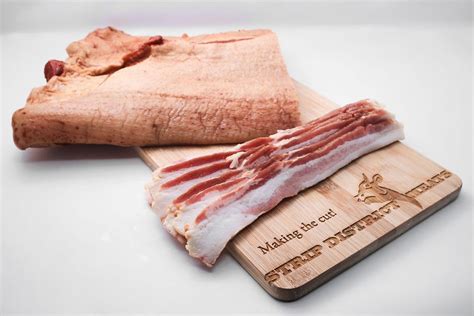 Hickory Smoked Slab Bacon Strip District Meats