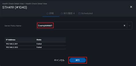 24185 Health Check Detail View Network Based Security チュートリアル