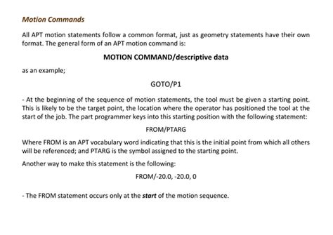 Apt Programming In Cad Cam Cim For Cnc Programming Pdf Programming