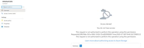 Access Control For Azure Blob Storage Containers Diaries Of A Cat