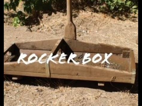 Gold Mining Tools Rocker Box YouTube