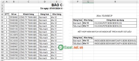 cách lấy dữ liệu từ bảng này sang bảng khác trong excel