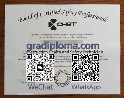 How To Obtain Fake Bcsp Chst Certificate Replacement Online