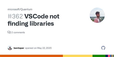 Vscode Not Finding Libraries · Issue 362 · Microsoftquantum · Github