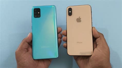 Samsung A51 Vs Iphone Xs Speed Test Camera Test Youtube