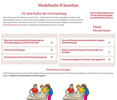 Themenbereich Prävention Gegen Sexualisierte Gewalt Auf Websites Von