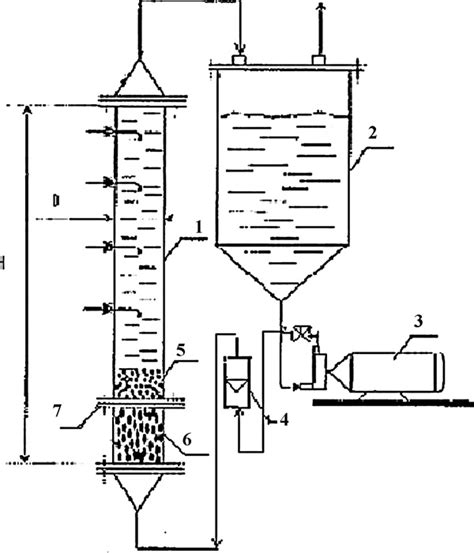Experimental Set Up For The Liquid Fluidization Experiment 1 Plexiglas