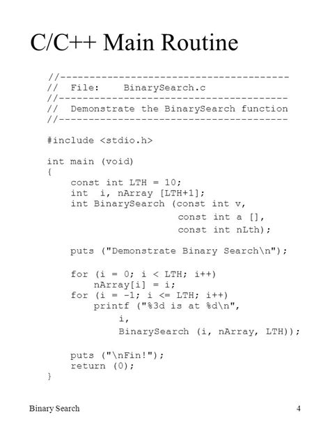 The Binary Search Algorithm In Structured Flowchart Form Implemented In