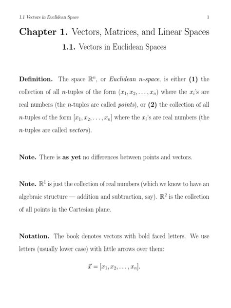 c1s1 vectors in euclidean spaces pdf pdf vector space scalar