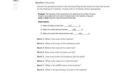 Solved Page 1 1 Question 1 8 Points Answer The Questions Chegg Com