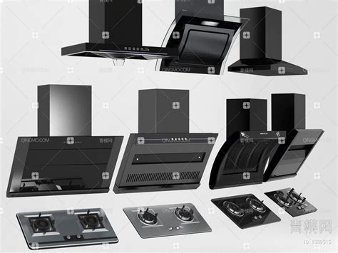 【油烟机组合3d模型】 现代vr无灯光有贴图max2016油烟机组合3d模型下载 Id1889515 免费3dmax模型库 青模3d模型网
