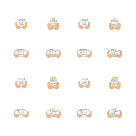 Hand Holding Money Save Box And Jar Collection Hand Holding Money
