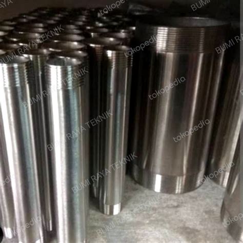 Jual Pipa Nepel Stainless Sch 40 30cm Uk 1 Inchi Pipa Nepple Ss304