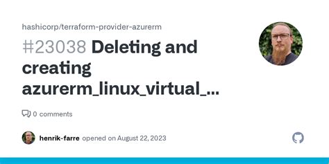Deleting And Creating Azurermlinuxvirtualmachine Leads To Disk X