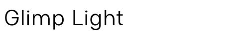 Glimp Light Fuente Webfont And Desktop Myfonts