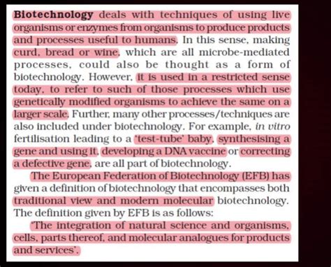 Biotechnology Principles And Processes Class 12 Notes