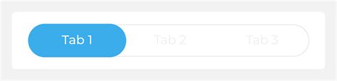 Active First Tab In Menu Ui Element Template Stock Illustration