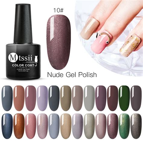 Mtssii Color Nail Gel Polish Set Nails Soak Off Manicure Top Base Coat UV Gel Varnish Nail Art