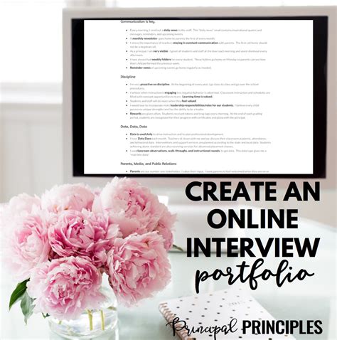 Principal Principles Create Your Online Portfolio For Your Next Interview Tutorial