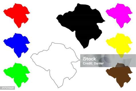 Manouba Governorate Map Vector Illustration Scribble Sketch La Manouba