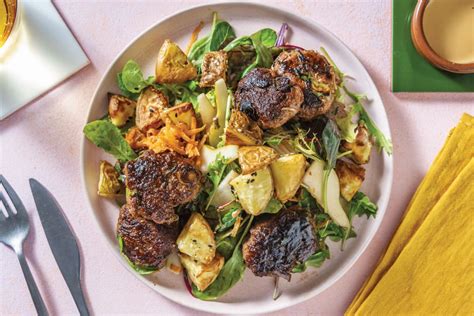 Teriyaki Glazed Beef Rissoles Cook Now Recipe HelloFresh