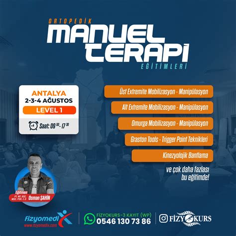 Manuel Terapi Eğitimi Tam Ücret Fizyomedix