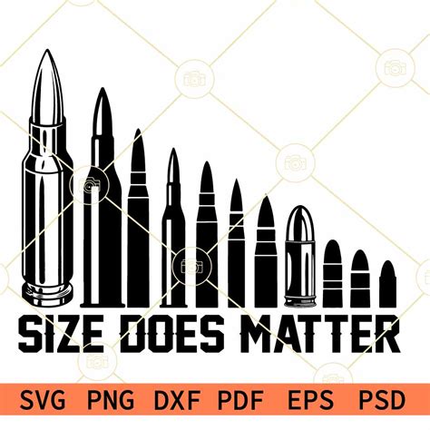 Size Does Matter SVG Adult SVG Bullet Clipart SVG Bullet SVG SVG