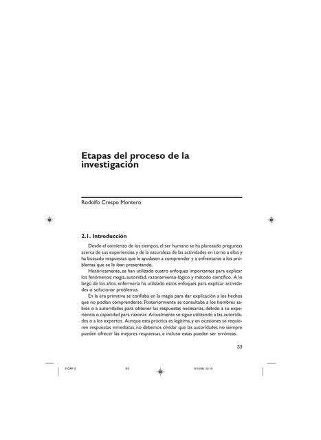 Etapas Del Proceso De La Investigación Psicopedagogía Niños Y Adultos