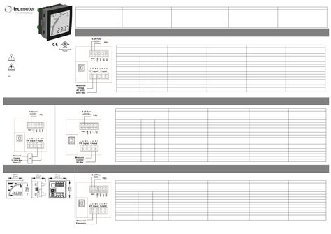 User Manual Trumeter APM M English 2 Pages