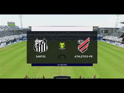 Santos x Athletico Paranaense 18 rodada Brasileirão 2023 FIFA 23