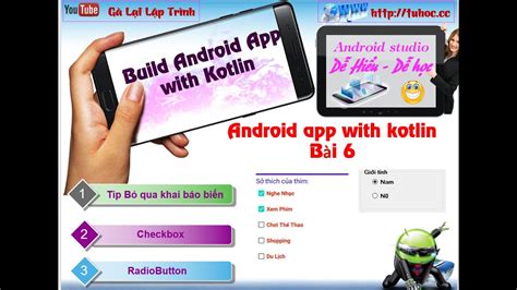 6 2 Androidstudio Kotlin Checkbox RadioButton Androidstudio Kotlin