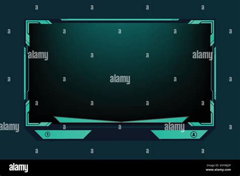 Futuristic Gaming Overlay Vector For Screen Panels With Colorful