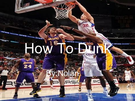How To Dunk Ppt