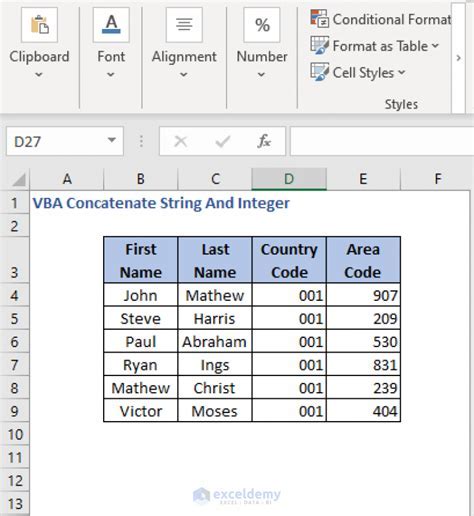 Concatenate String Excel Vba Imaginative Minds