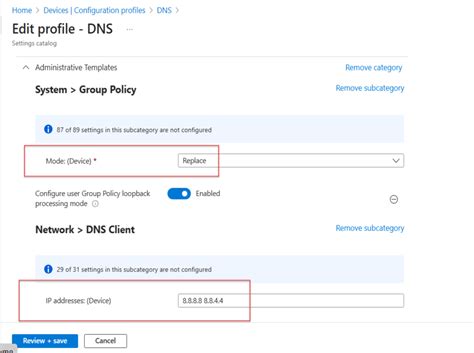 gpo powershell intune add additional dns client servers across