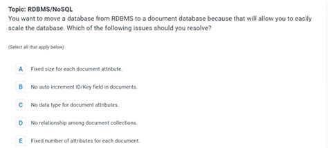 solved topic rdbms nosql you want to move a database from